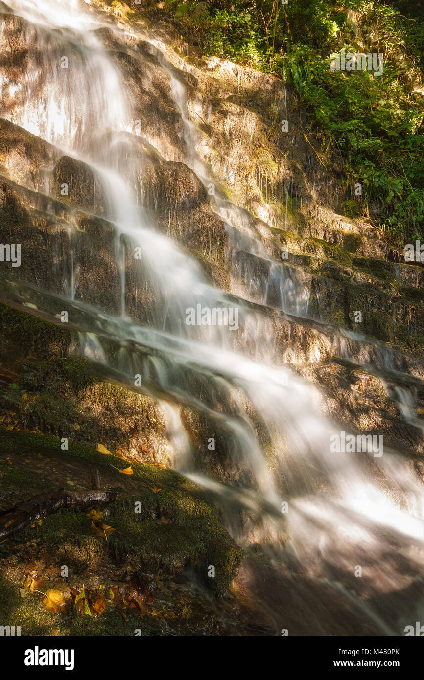 Waterfalls near Palanzo, lake como, Como province, Lombardy, Italy ...