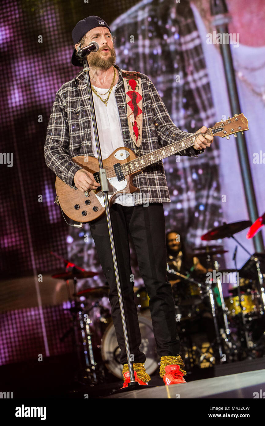 Milan Italy. 13th February 2018. The Italian singer-songwriter Lorenzo ...