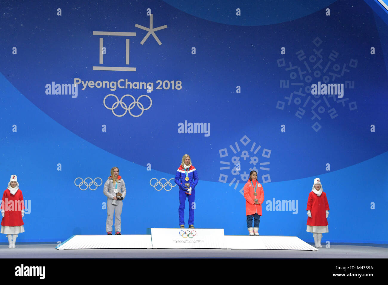 Pyeongchang, South Korea. Credit: MATSUO. 13th Feb, 2018. (L-R ...