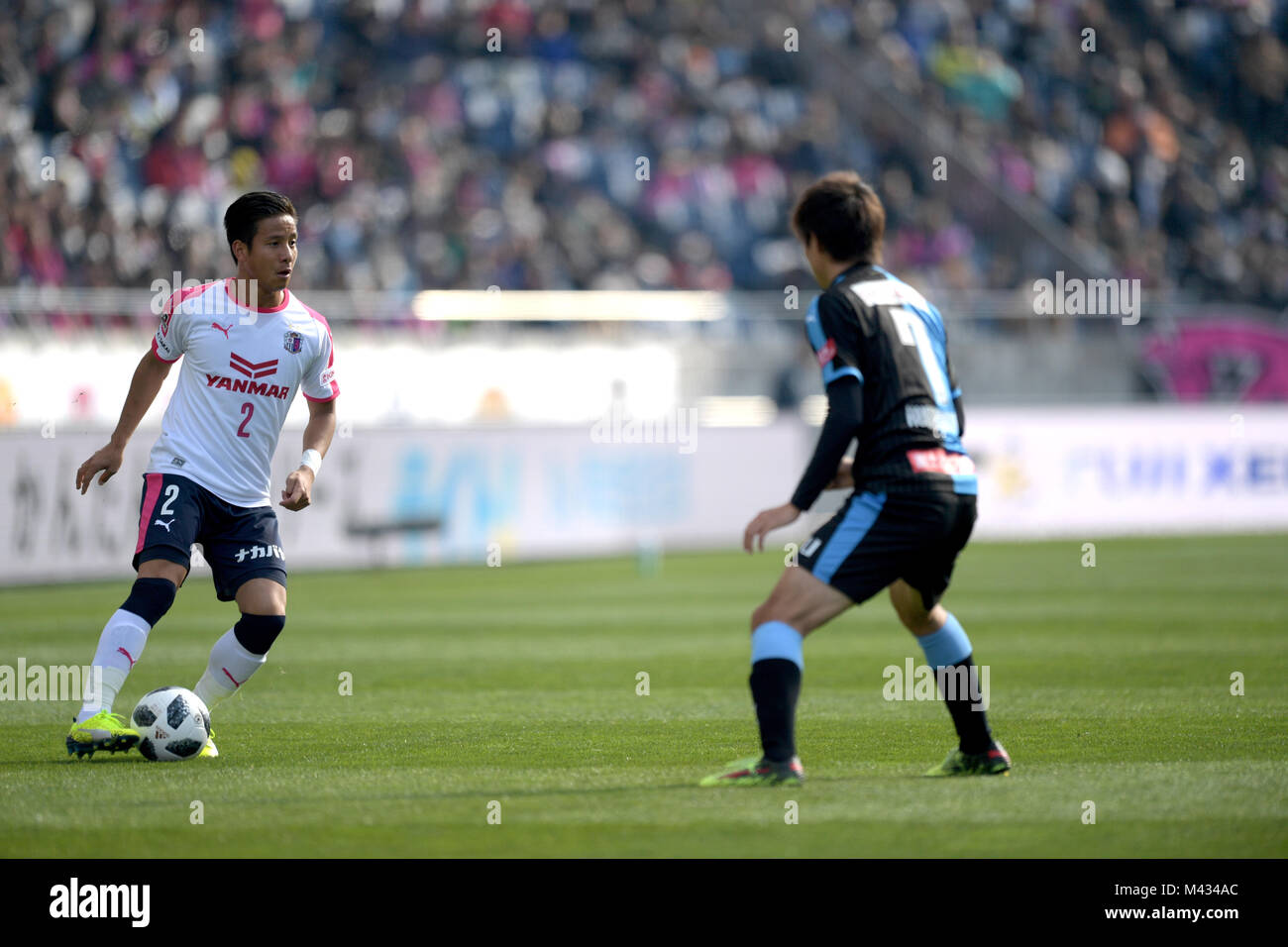 Saitama, Japan. 10th Feb, 2018. Riku Matsuda (Cerezo), Shintaro ...