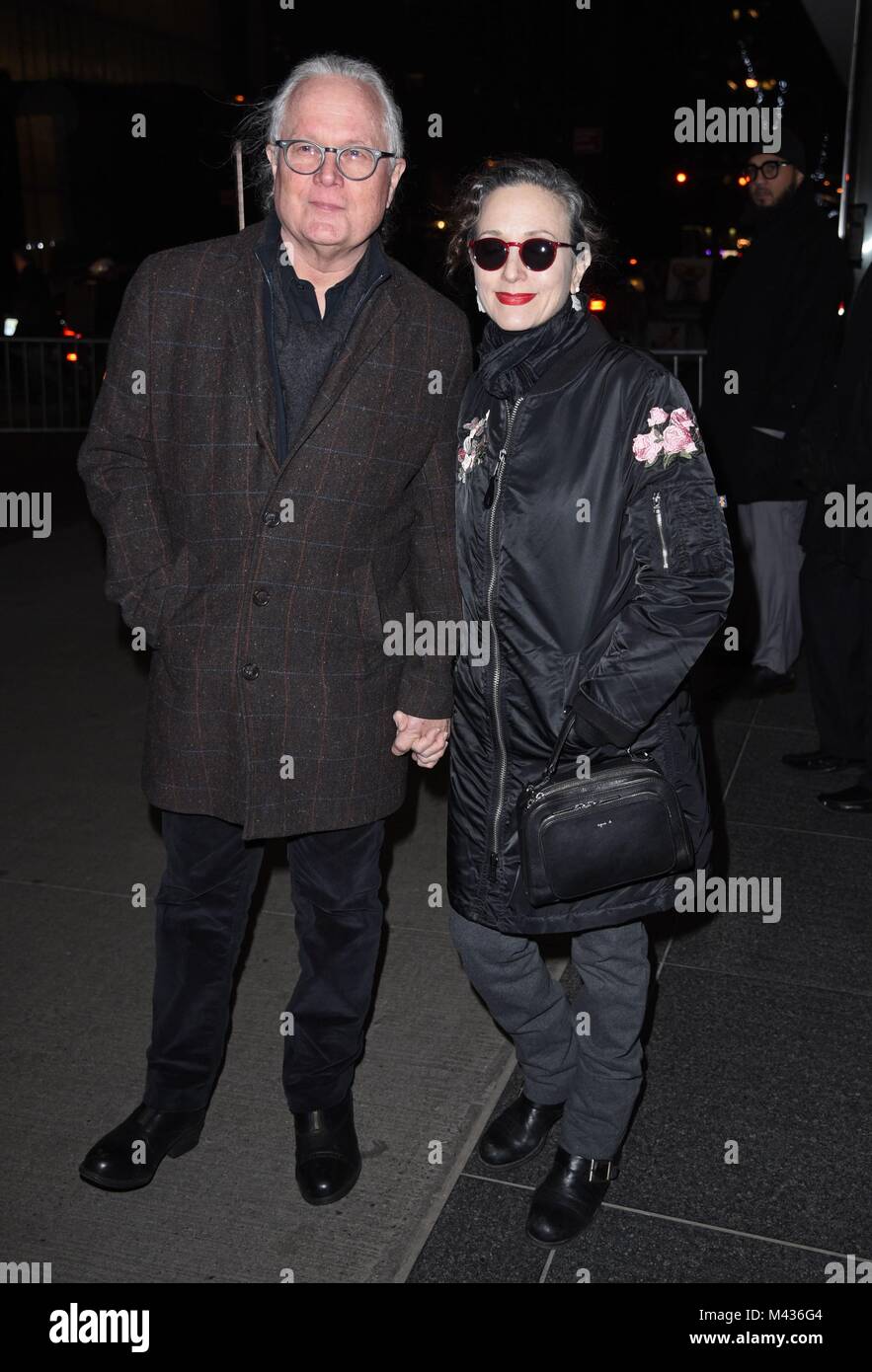 New York, NY, USA. 13th Feb, 2018. Chris Calkins, Bebe Neuwirth at ...