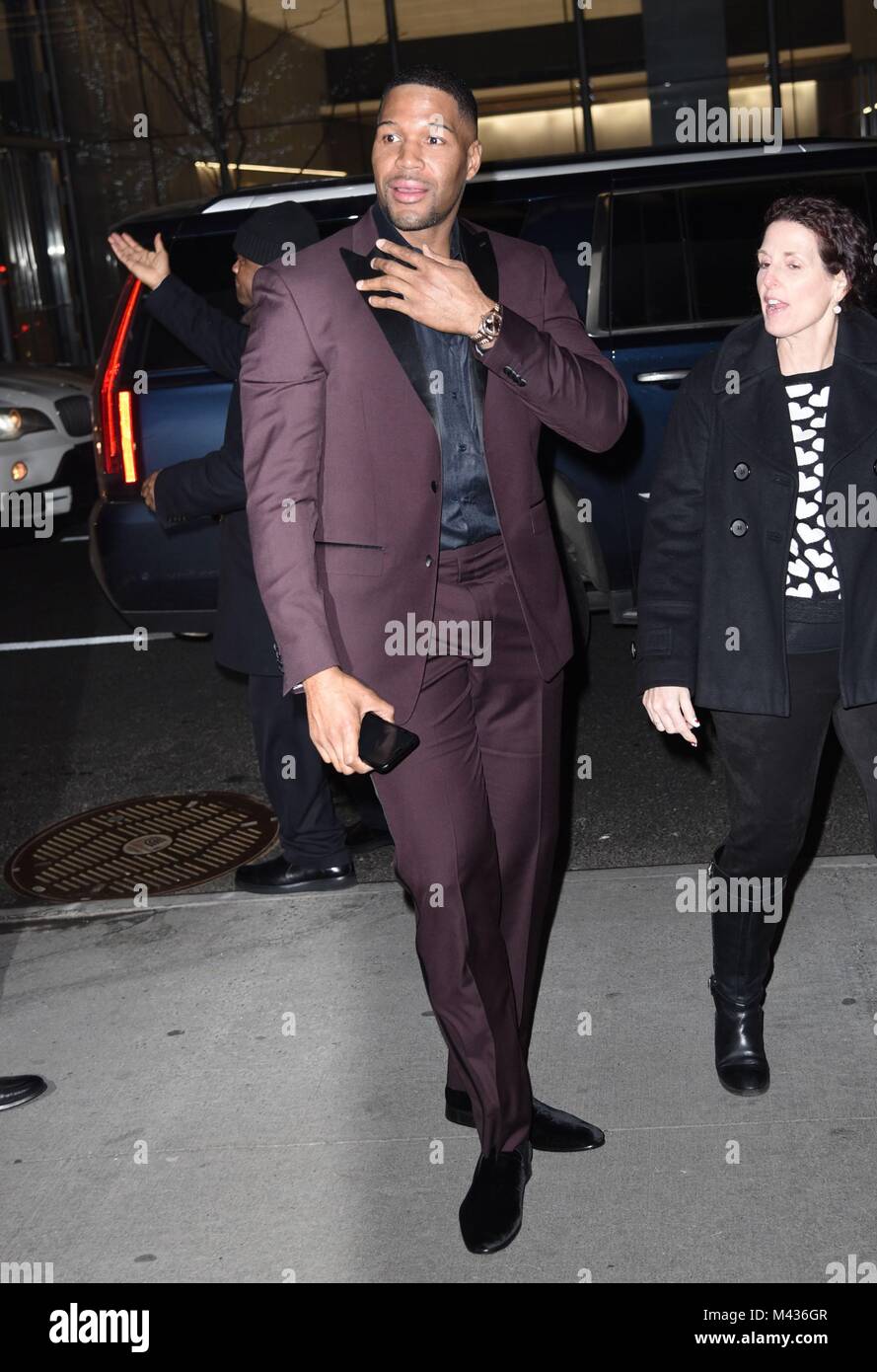 New York, NY, USA. 13th Feb, 2018. Michael Strahan at arrivals for ...