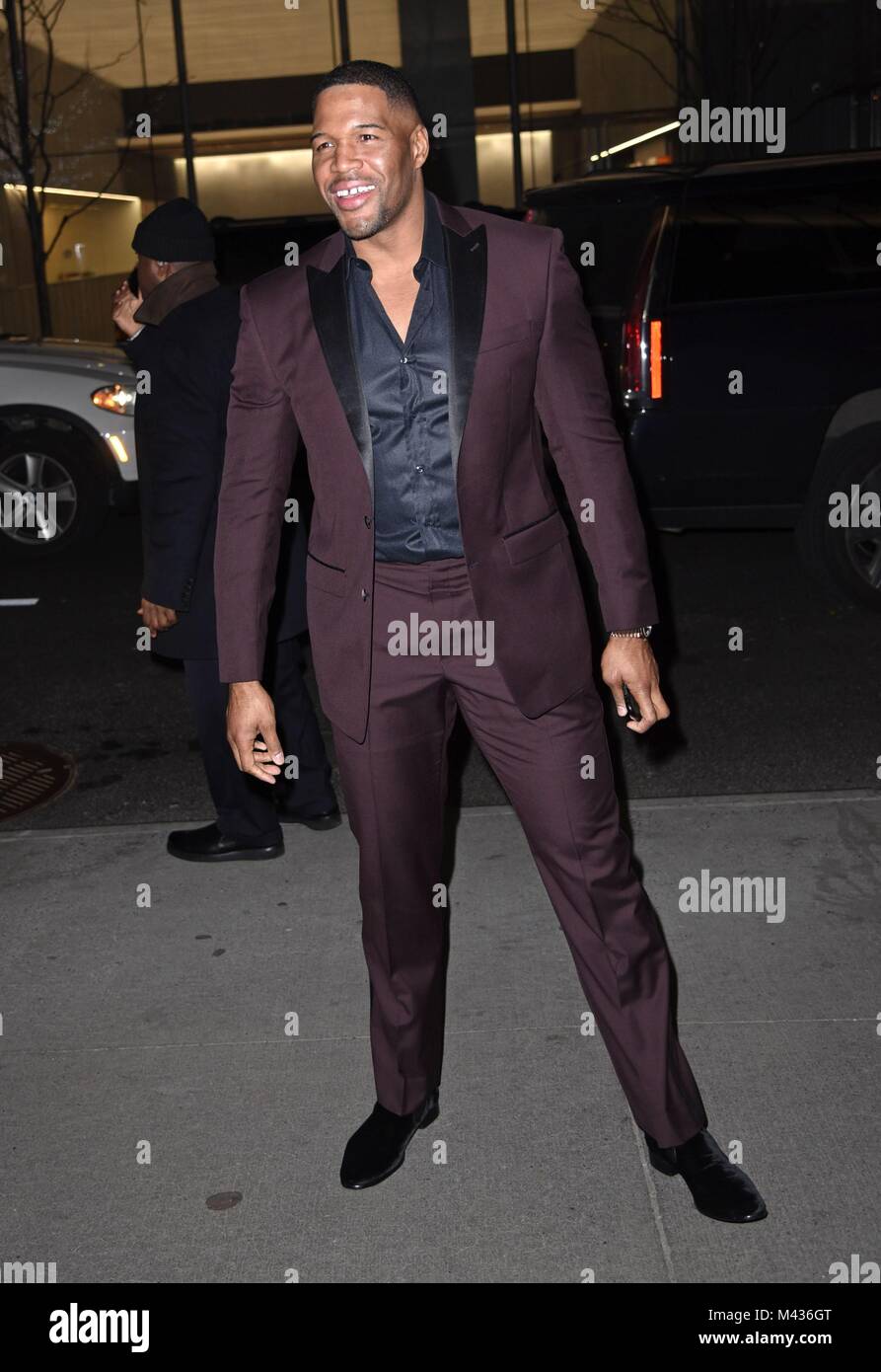 New York, NY, USA. 13th Feb, 2018. Michael Strahan at arrivals for ...