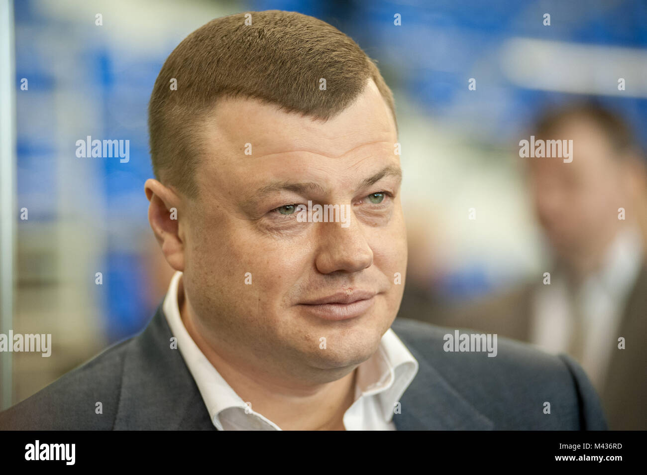 Tambov, Tambov region, Russia. 14th Feb, 2018. The head of ...