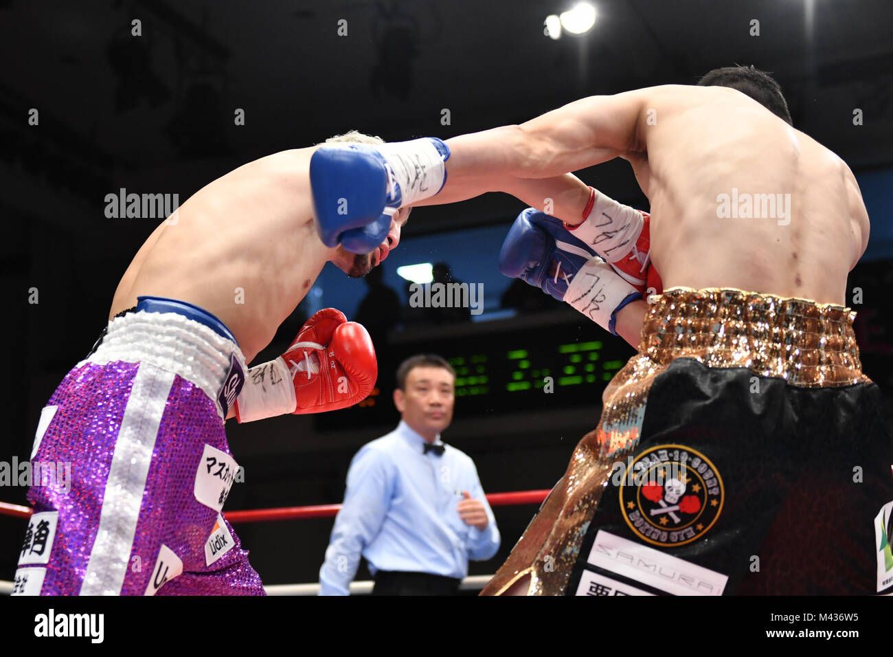 Tokyo, Japan. 8th Feb, 2018. (L-R) Shuichiro Yoshino, Masaki Saito (JPN ...