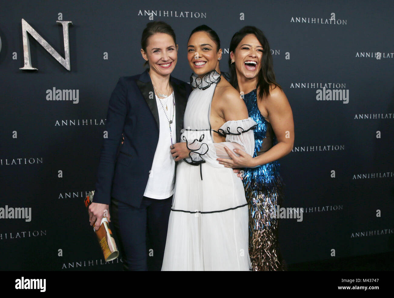 WESTWOOD, CA - FEBRUARY 13: Tuva Novotny, Tessa Thompson, Gina ...
