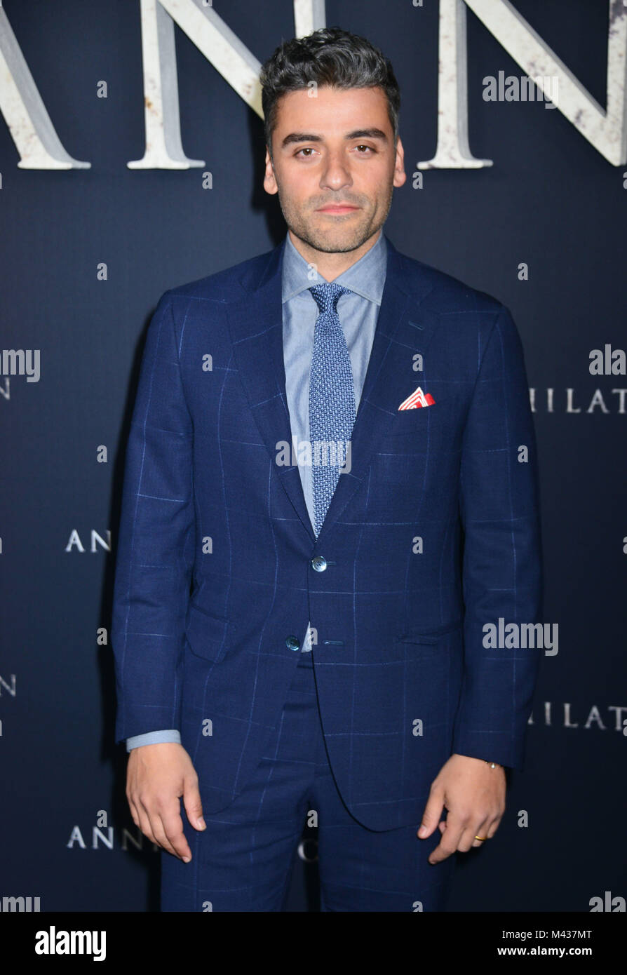 Los Angeles, USA. 13th Feb, 2018. Oscar Issac arrives at the Premiere ...