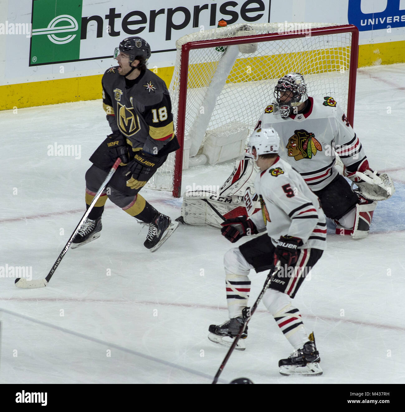 Las Vegas, Nevada, USA. 31st Jan, 2018. Golden Knights left wing James ...