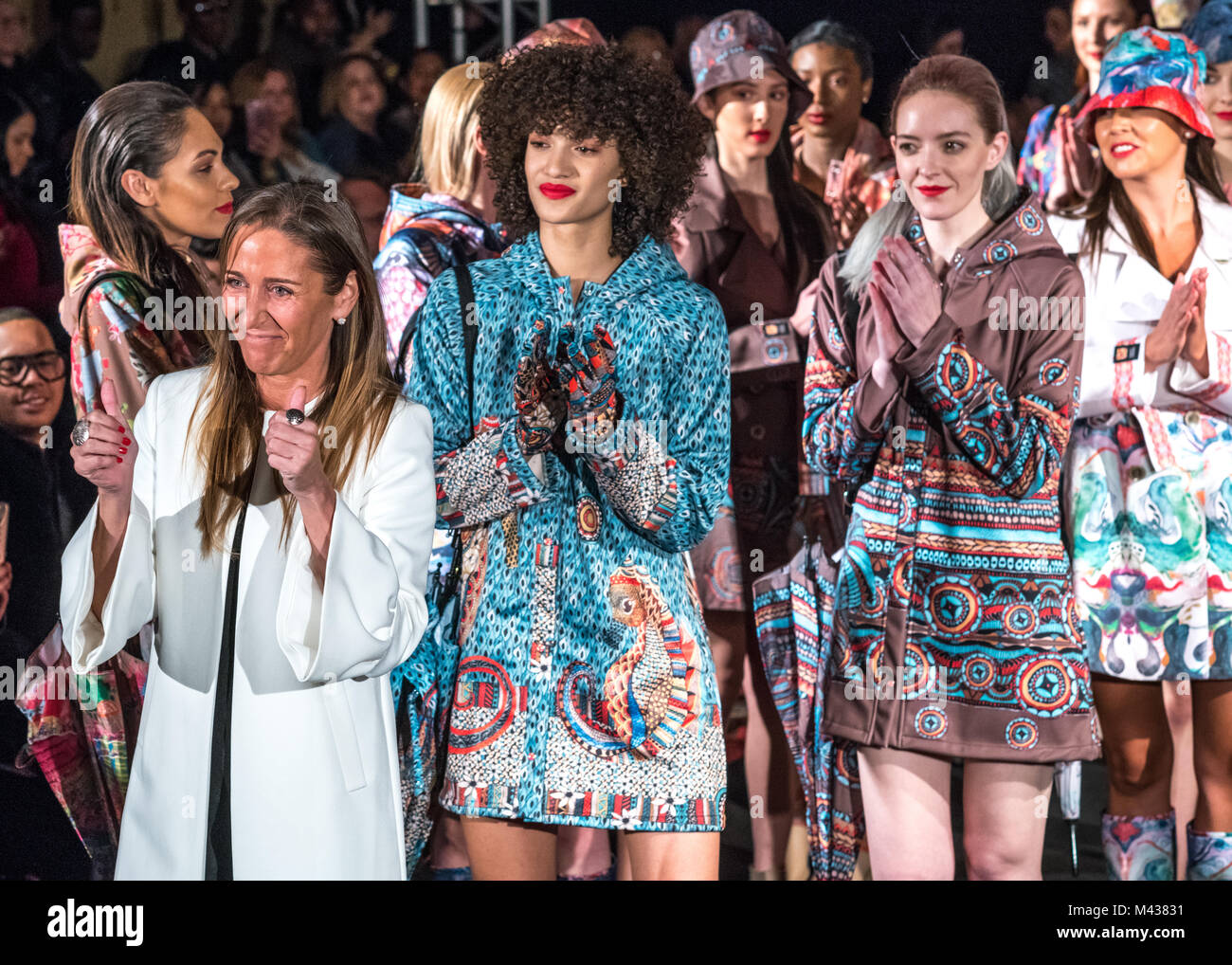 New York, USA, 13 Feb 2018. Argentine fashion designer Marianela Balbi ...