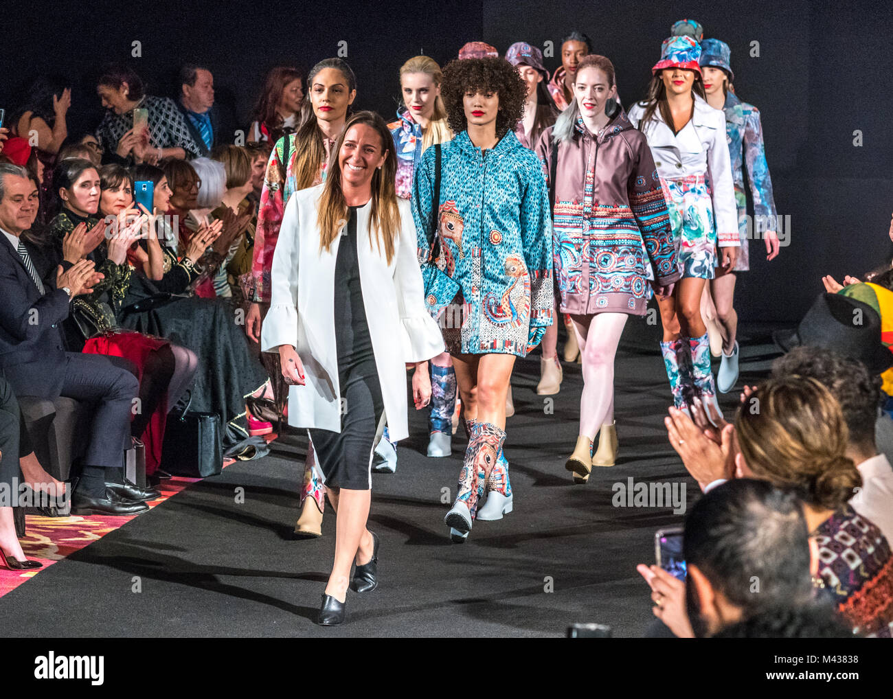 New York, USA, 13 Feb 2018. Argentine fashion designer Marianela Balbi ...