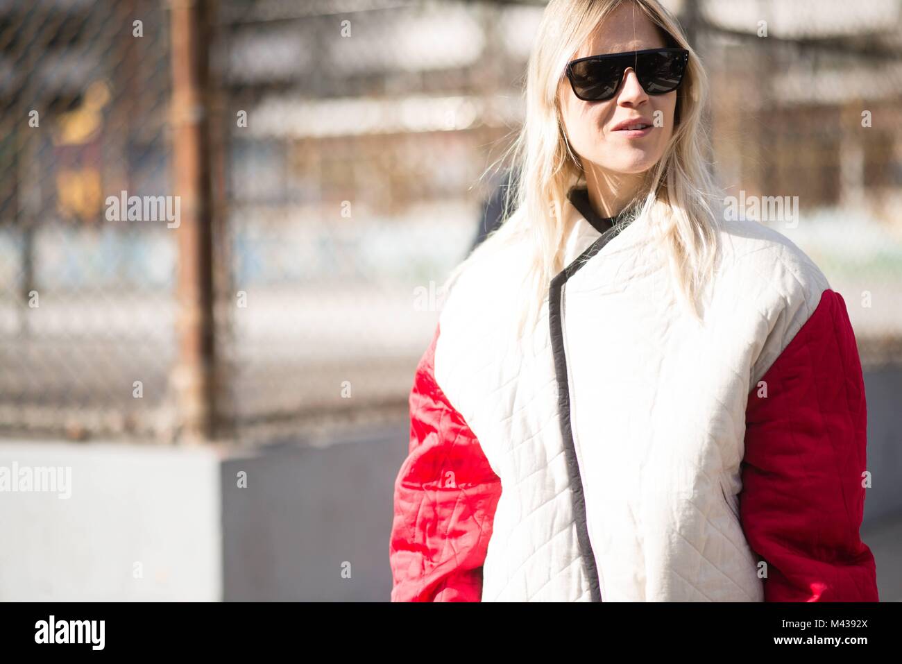 New York City, USA. 13th Feb, 2018. Bogger Linda Tol arriving for a ...