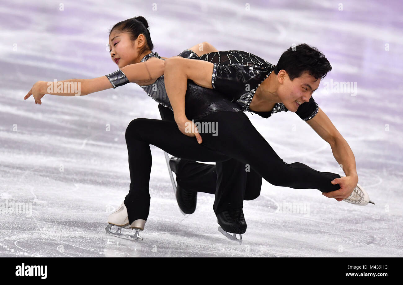 Gangneung, South Korea. 14th Feb, 2018. Ryom Tae Ok and Kim Ju Sik from ...