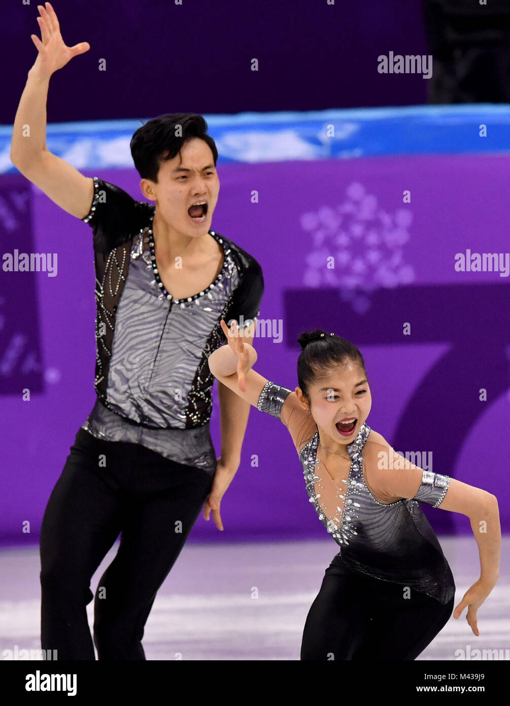 Gangneung, South Korea. 14th Feb, 2018. Ryom Tae Ok and Kim Ju Sik from ...