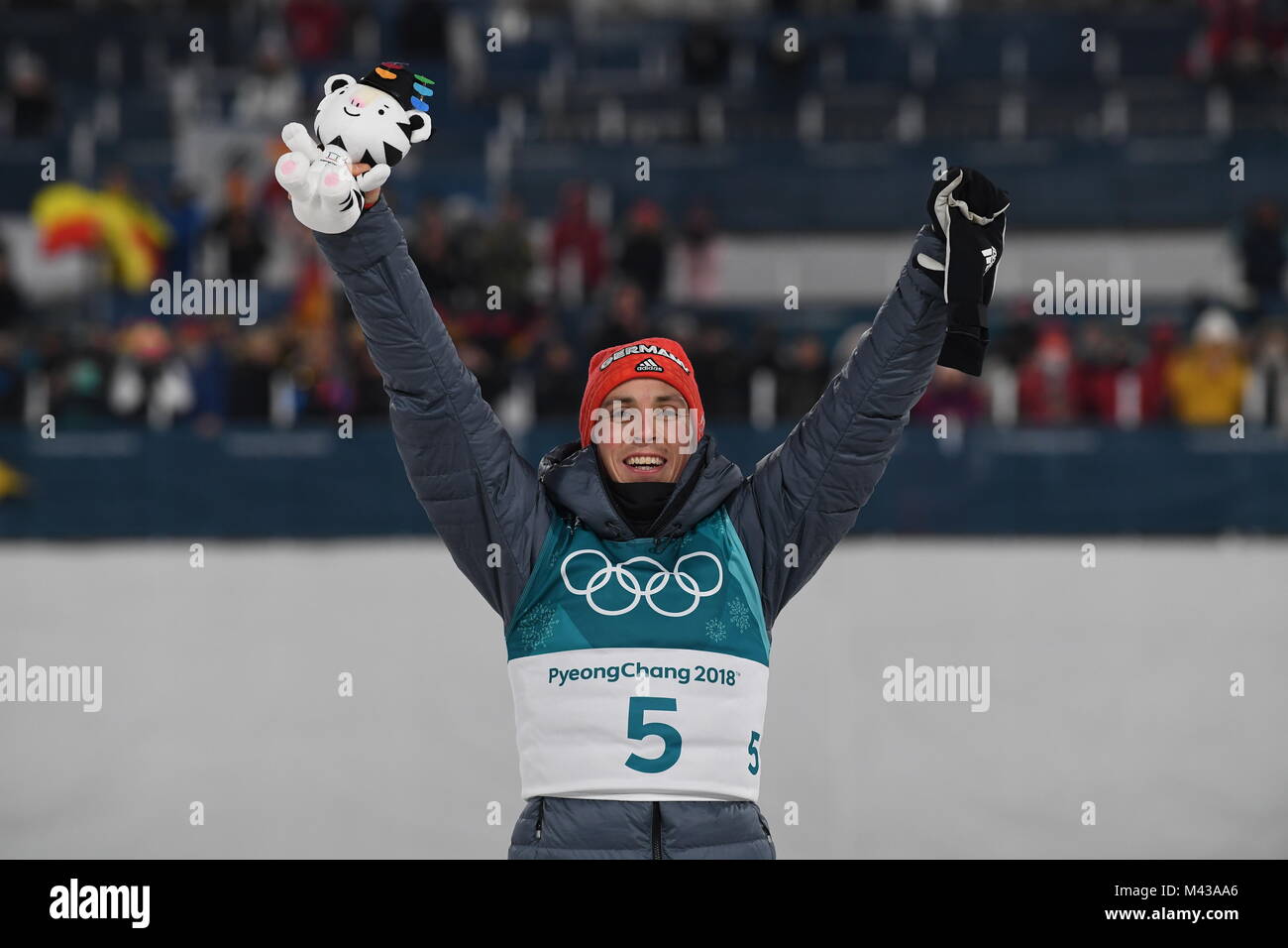 Pyeongchang, South Korea. 14th Feb, 2018. Eric Frenzel from Germany ...