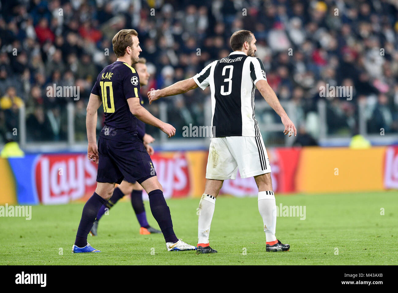 Turin Italy 13th Feb 2018 Giorgio Chiellini Juventus Fc Harry
