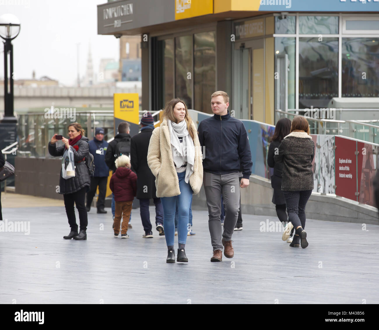 London, UK. 14th Feb, 2018. UK Weather: Dull, cold and overcast day in ...
