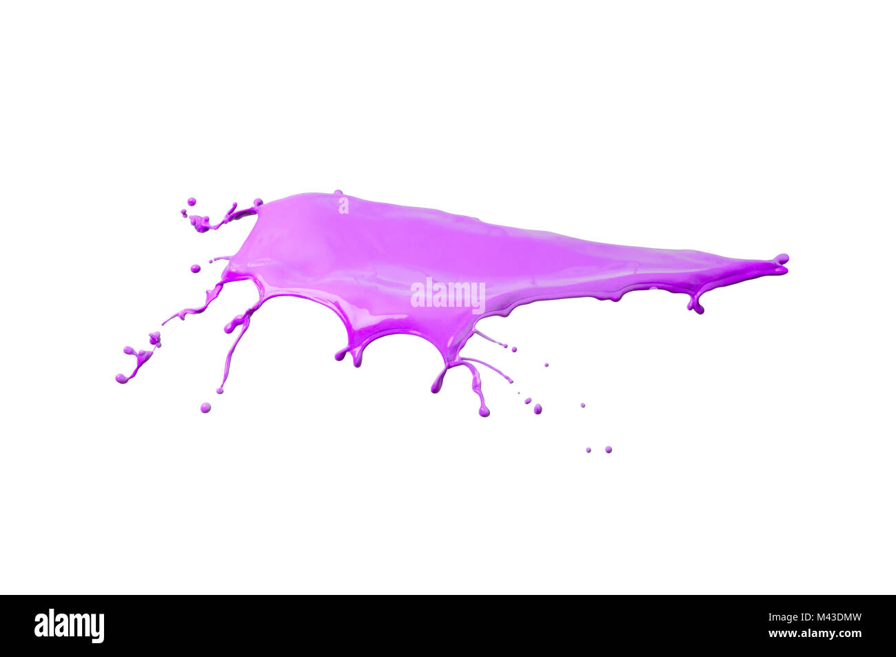 Purple paint splash isolated on white background Stock Photo - Alamy