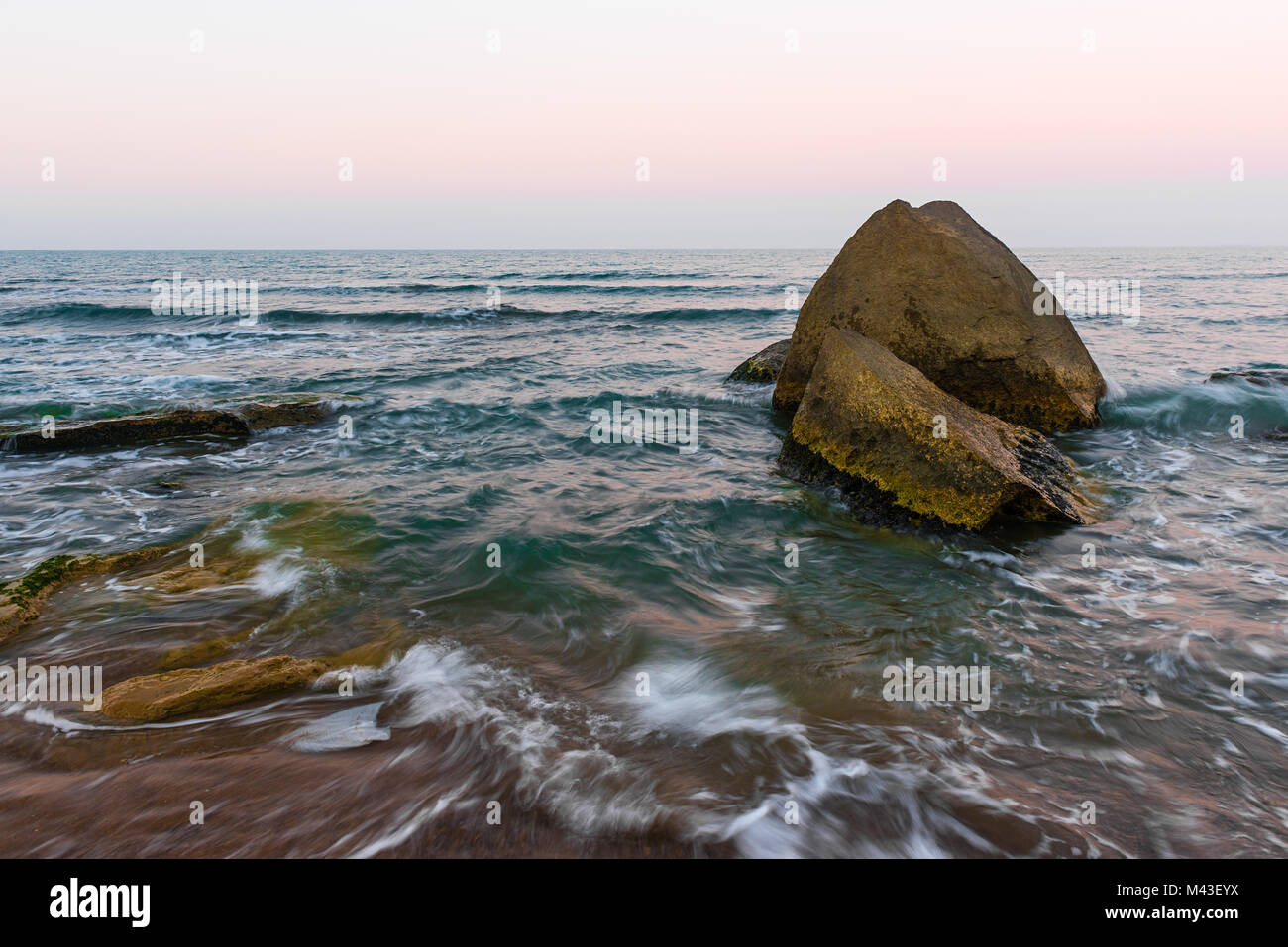 Seaside, rocks on shore Stock Photo - Alamy