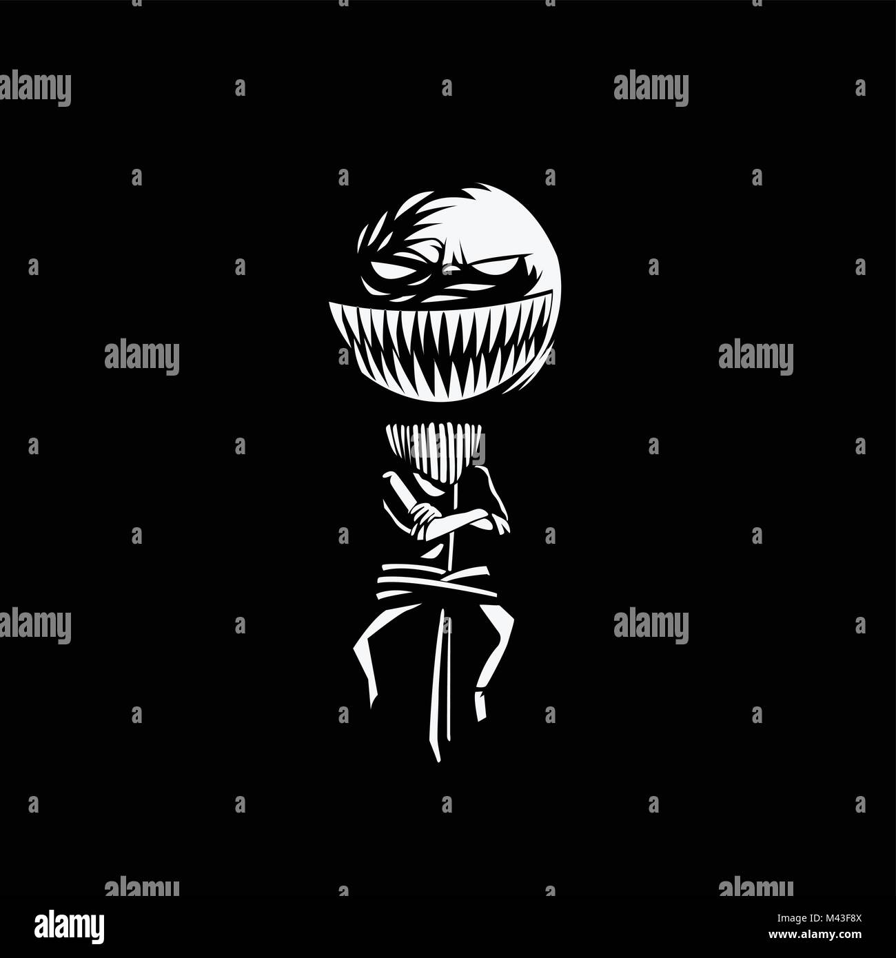 Laughing skeleton head Stock Vector Images - Alamy