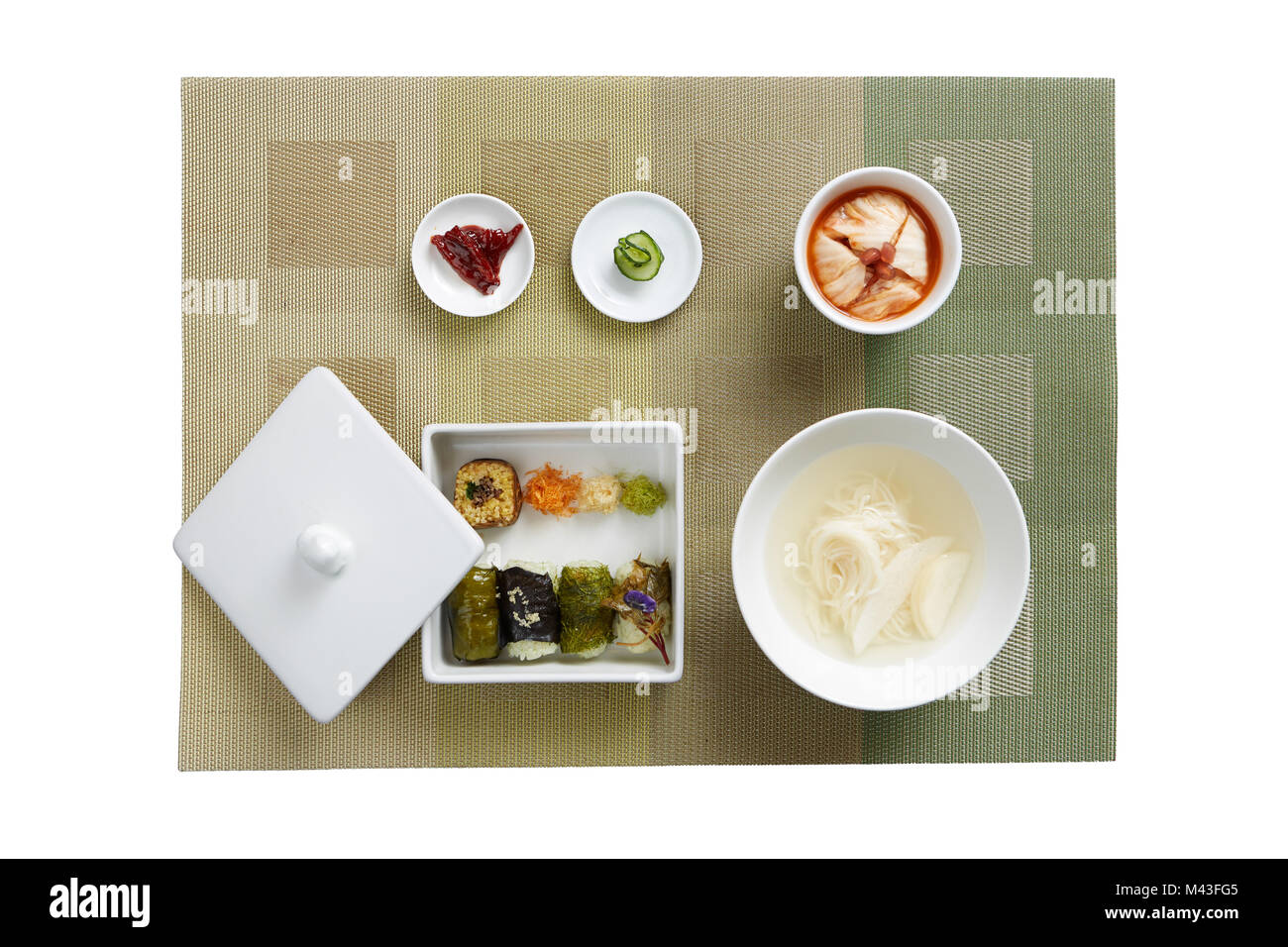 Bibimbap delicious korean dish Cut Out Stock Images & Pictures - Alamy