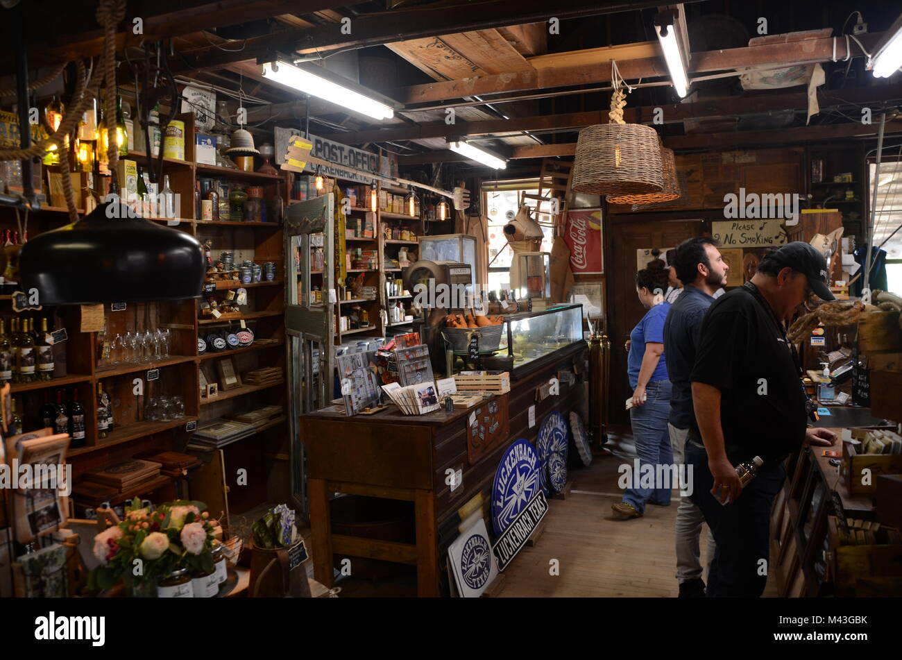 the post office general store gift shop luckenbach texas interior Stock ...