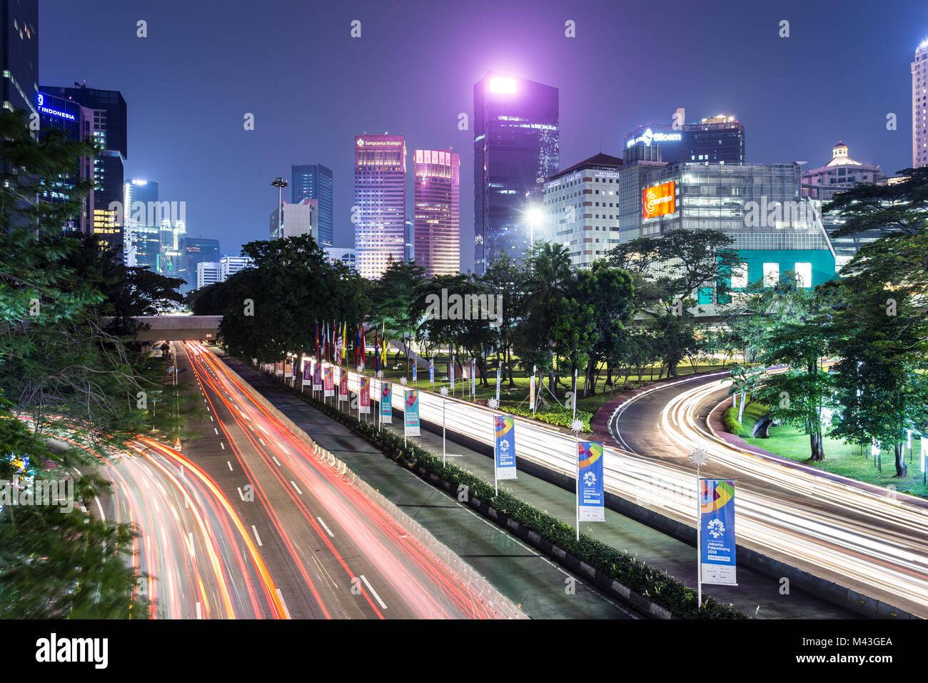 Sudirman street hi-res stock photography and images - Alamy