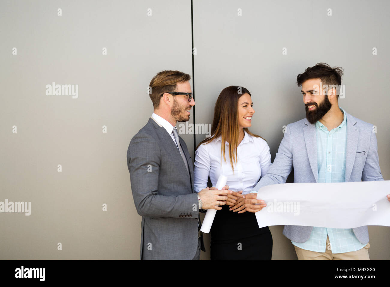 Picture of business people discussing in their company Stock Photo - Alamy