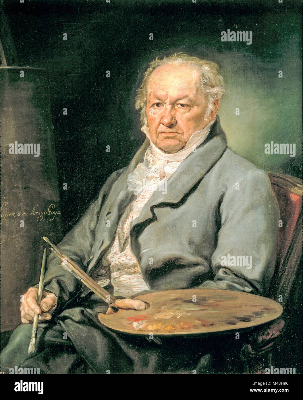 Portrait of Goya by Vicente López Portaña, c. 1826 Stock Photo - Alamy