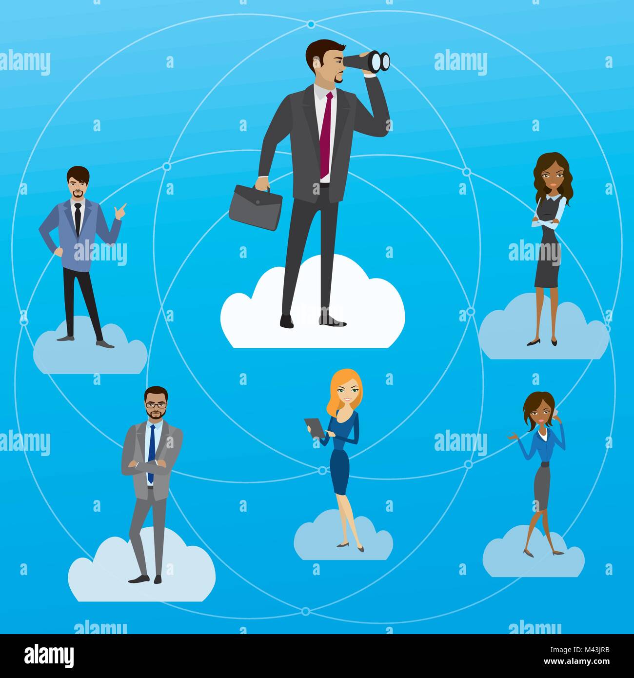 Global Business, concept vector illustration Stock Vector Image & Art ...