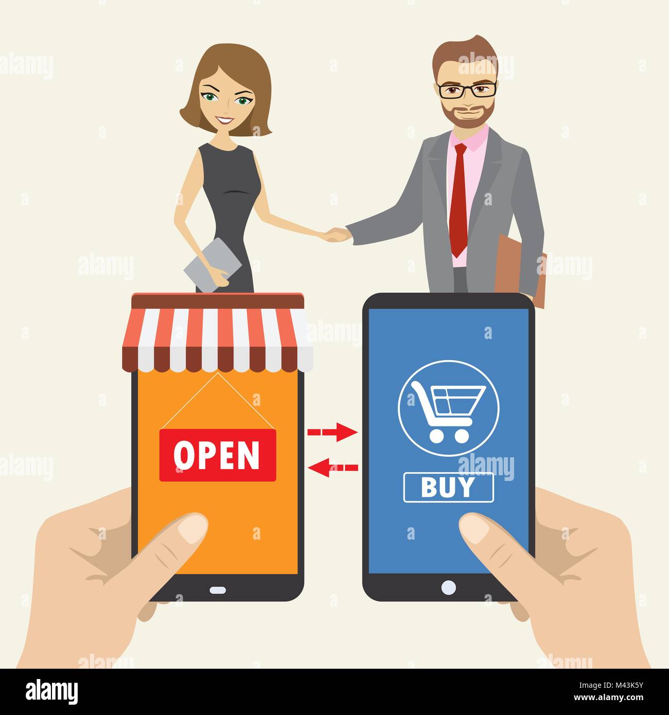 Shop store phone icon Stock Vector Images - Alamy