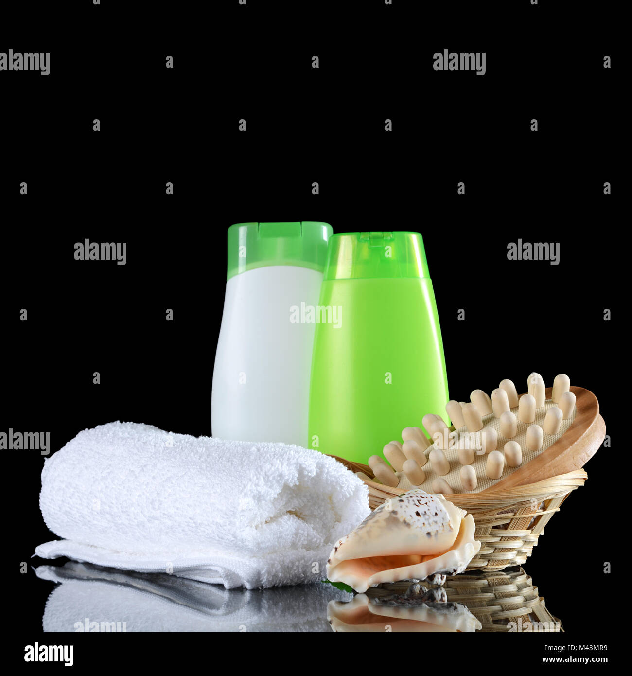 Set for massage and a peeling - SPA-procedures Stock Photo - Alamy