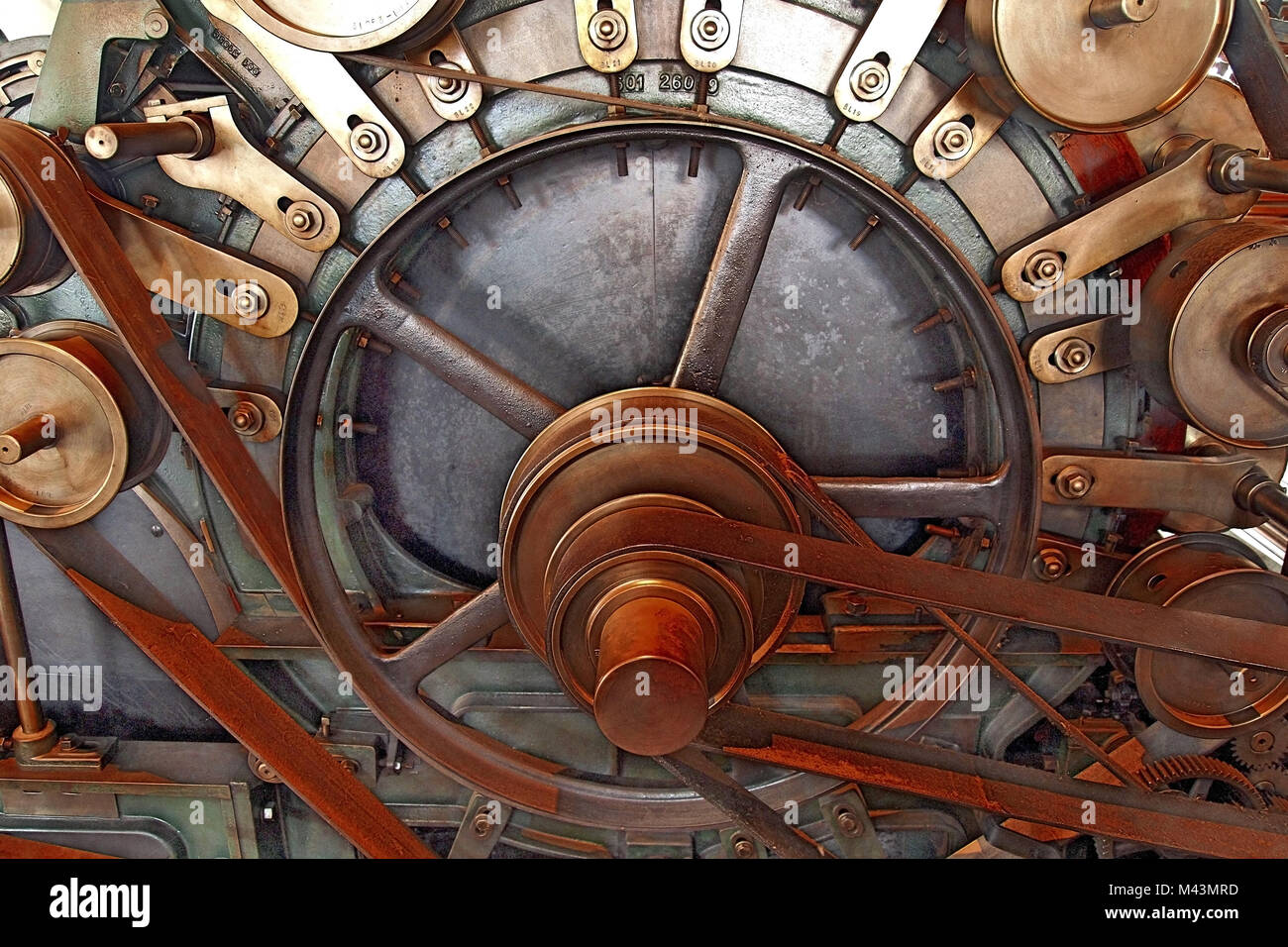 old machine - textile fabrication Stock Photo - Alamy