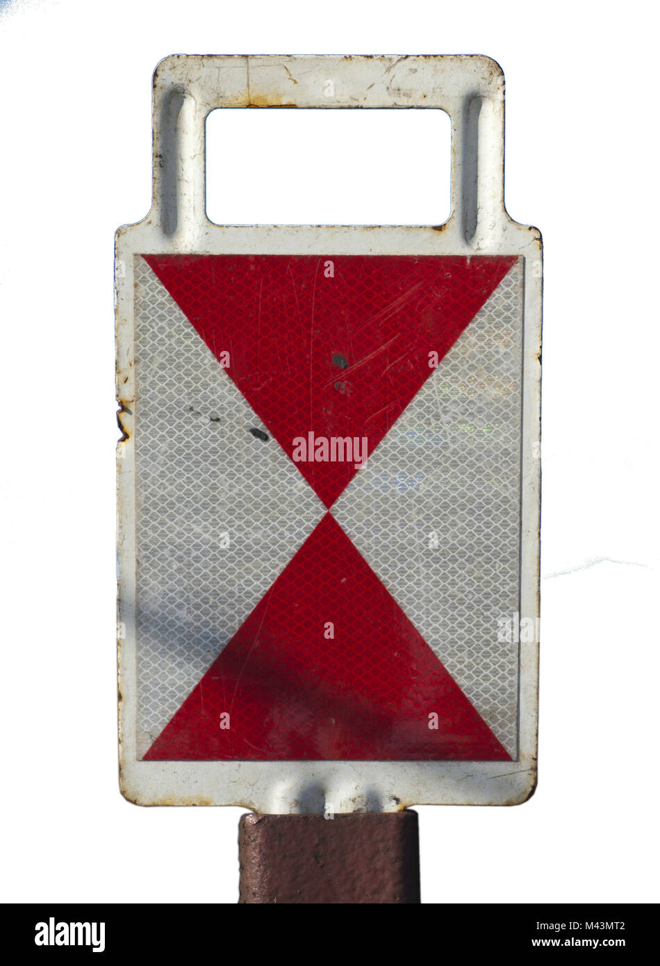 railway reflection sign Stock Photo - Alamy