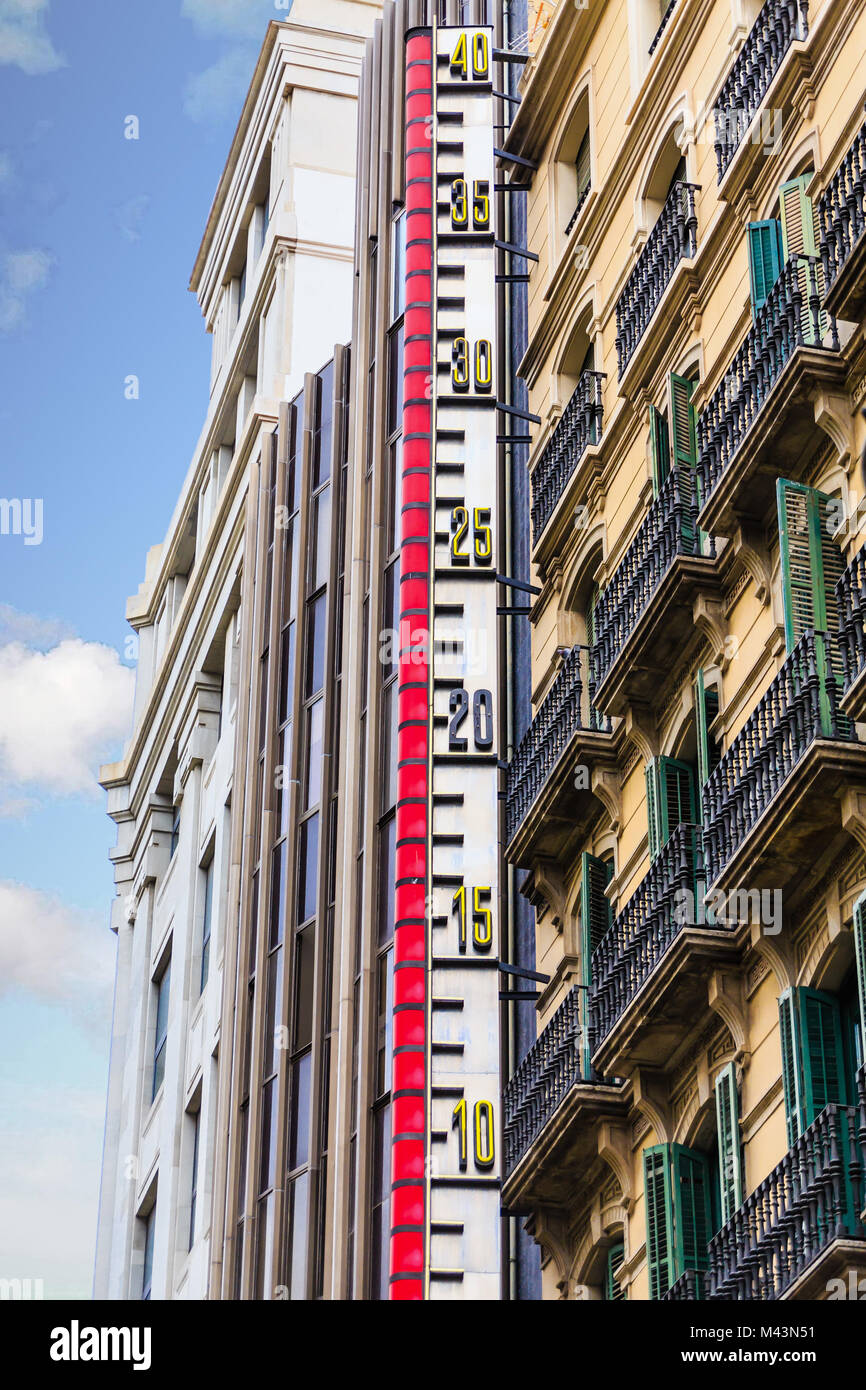 Giant thermometer hi-res stock photography and images - Alamy