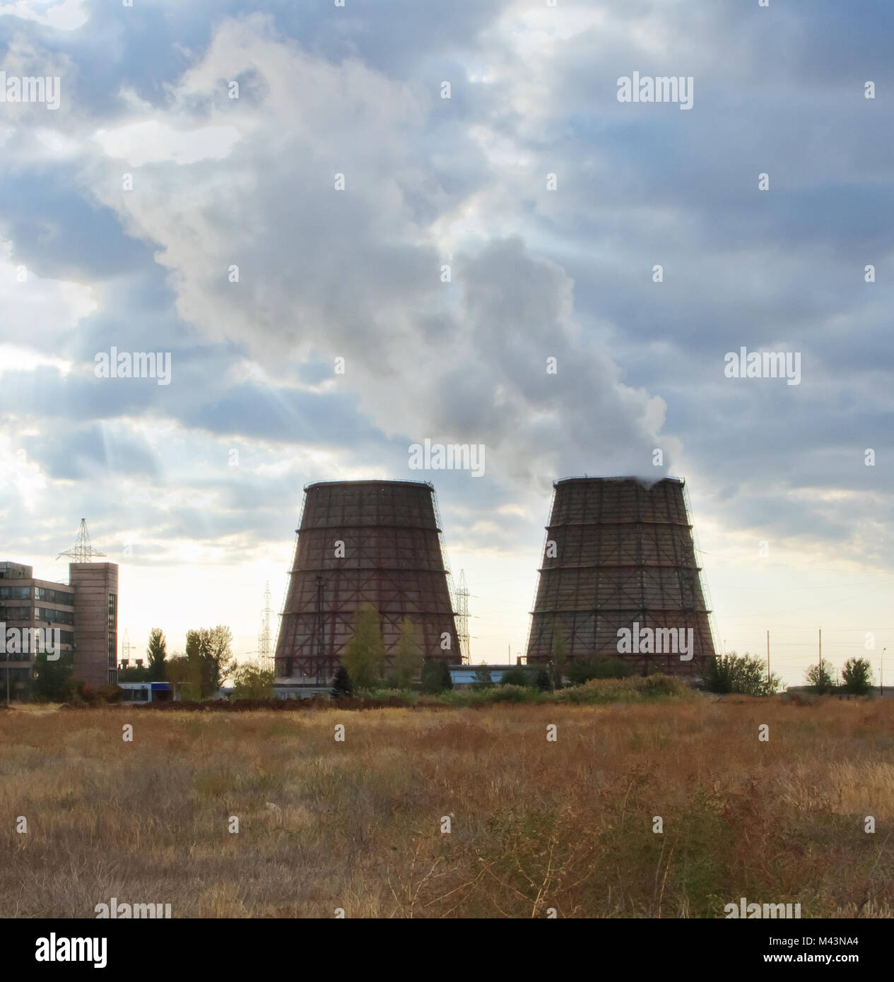 Radioactive pollution towers hi-res stock photography and images - Alamy