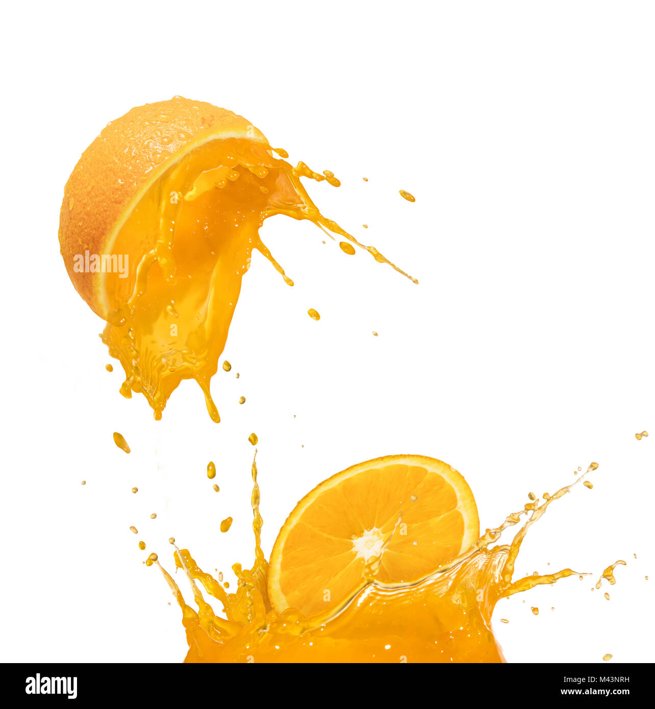 orange juice drop and splash, citrus fruit Stock Photo - Alamy