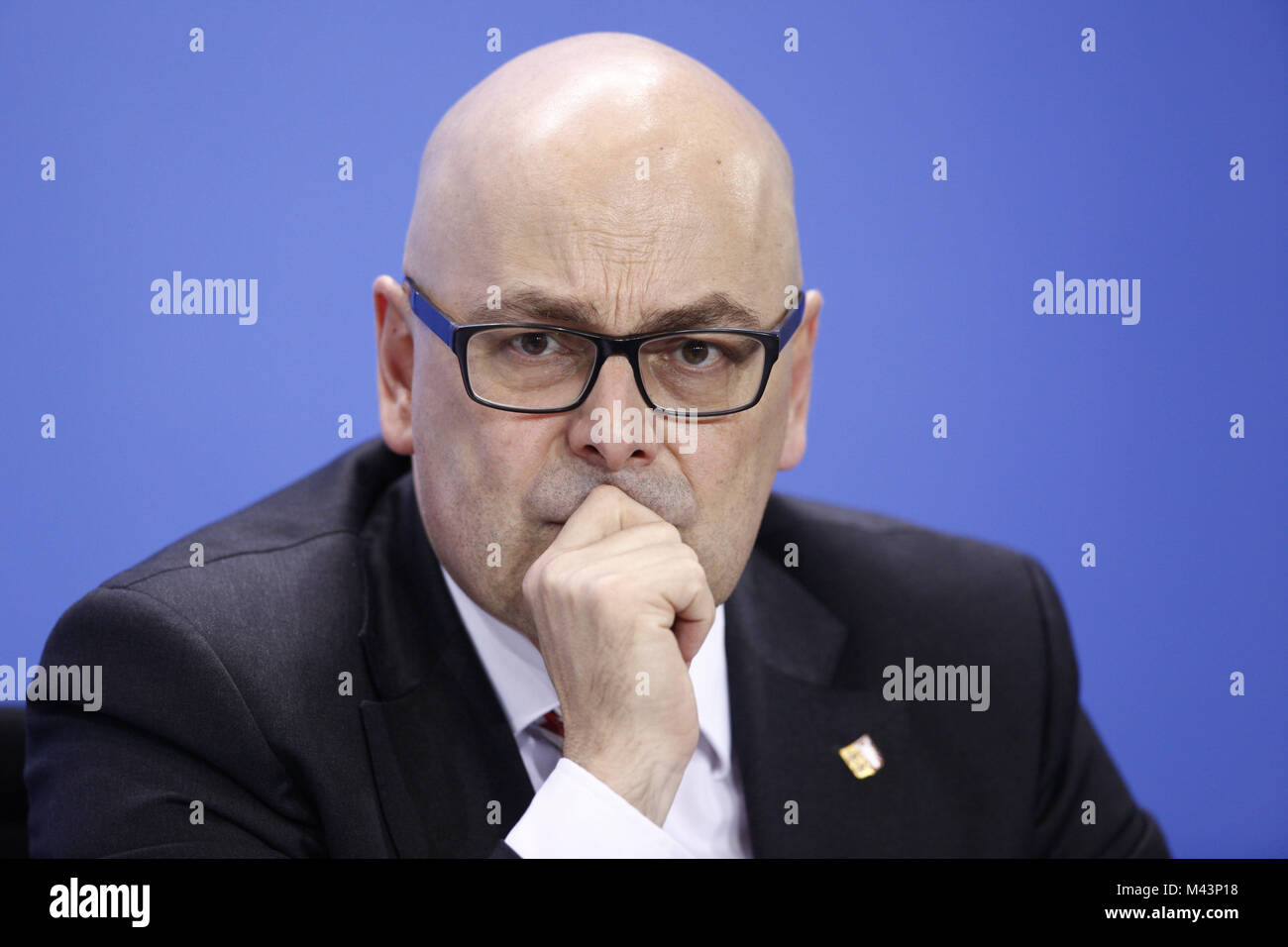 Merkel and German Prime Ministers joint press conference Stock Photo ...