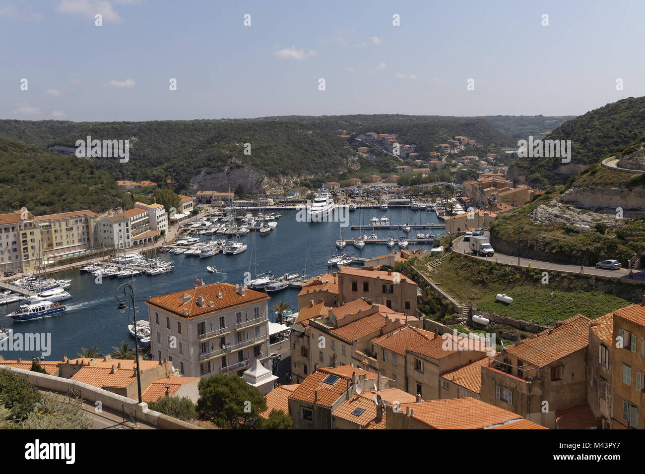 Boat harbor, Marina in Bonifacio, Corsica, France Stock Photo - Alamy