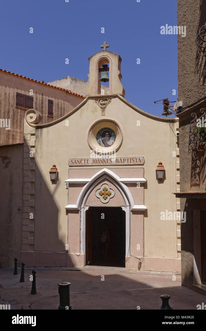 Church Sancte Joannes Baptista, Bonifacio, Corsica Stock Photo - Alamy