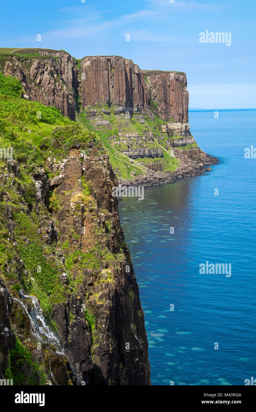 The Kilt rock on the Isle of Skye in Scotland Stock Photo - Alamy