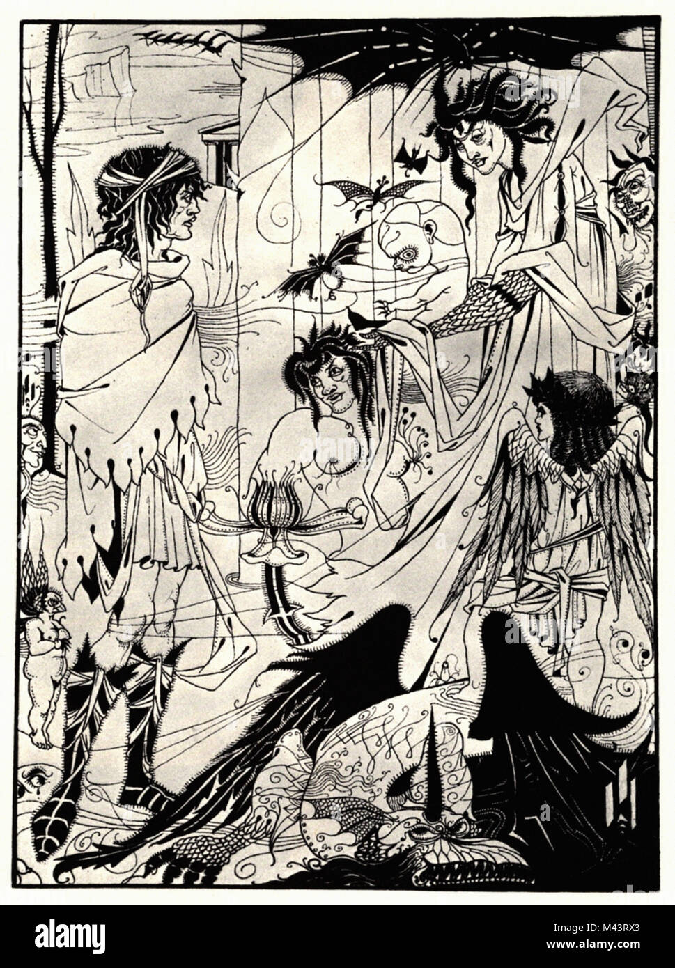 19th century beardsley hi-res stock photography and images - Alamy