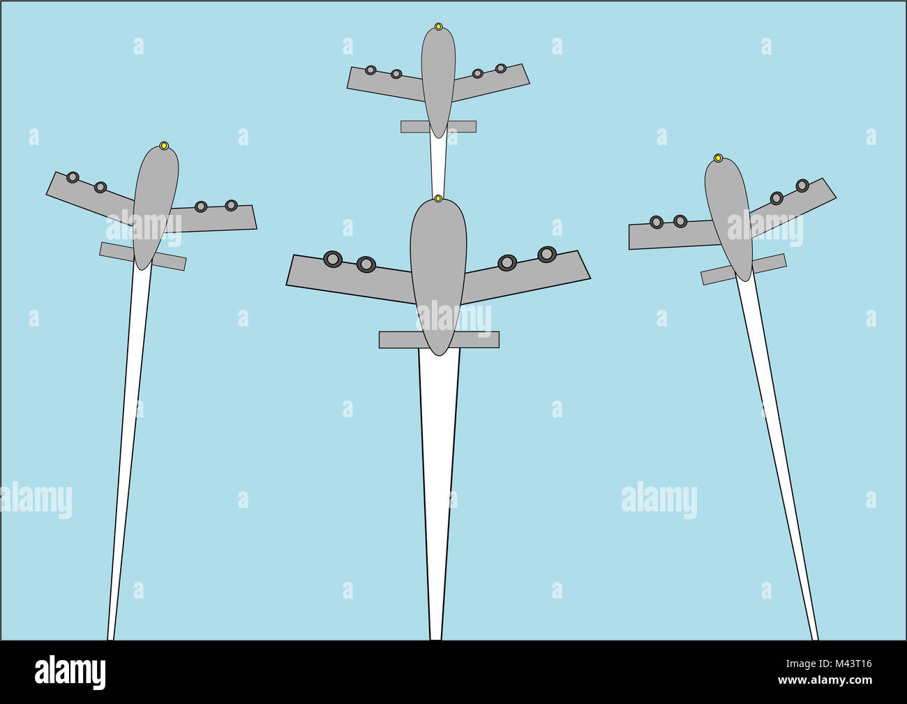 Five planes formation hi-res stock photography and images - Alamy