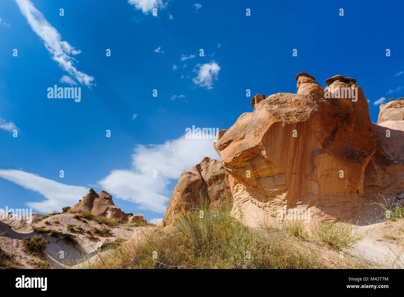 Bizzare rocks in Cappadocia, Turkey Stock Photo - Alamy