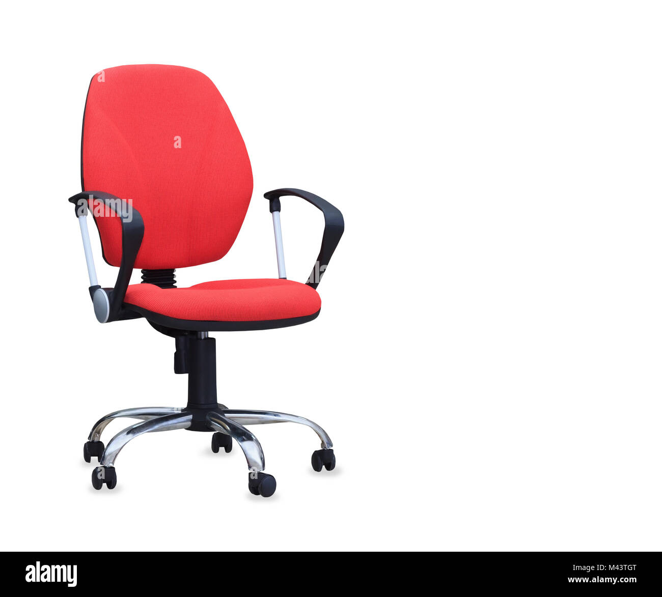 The red office chair. Isolated Stock Photo - Alamy
