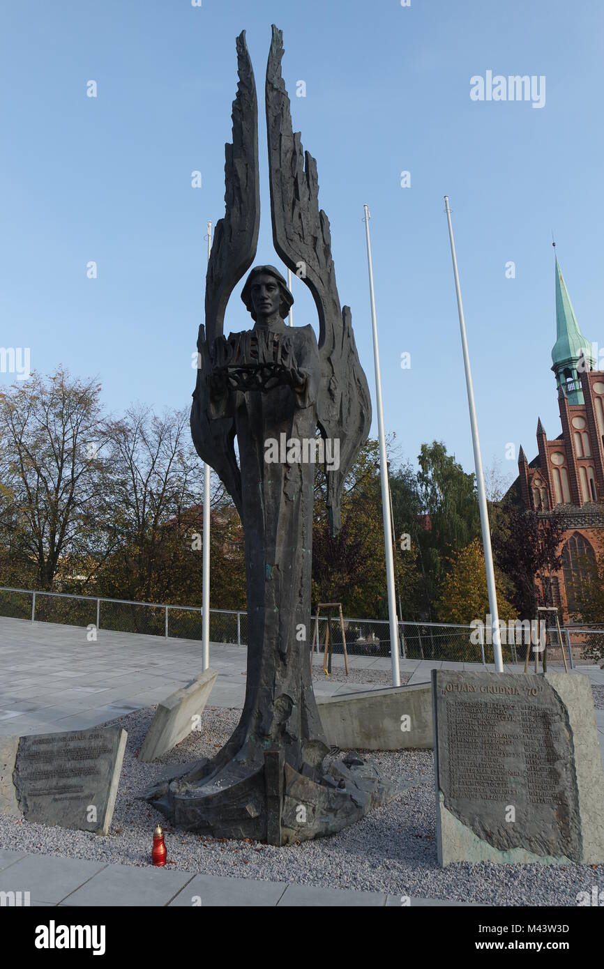 Angel of Freedom in Szczecin Stock Photo - Alamy