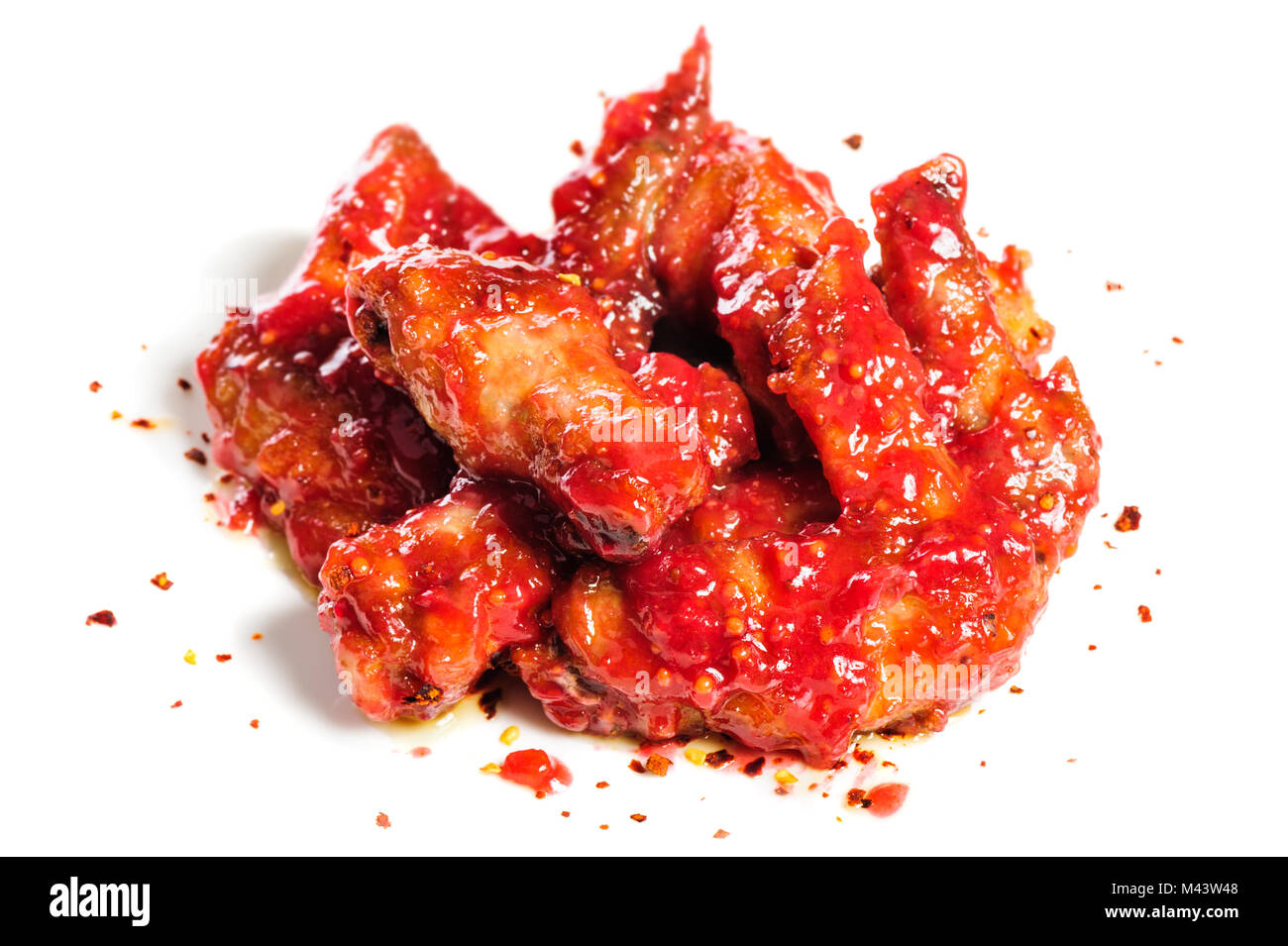 Chicken fried in spicy Cut Out Stock Images & Pictures - Alamy