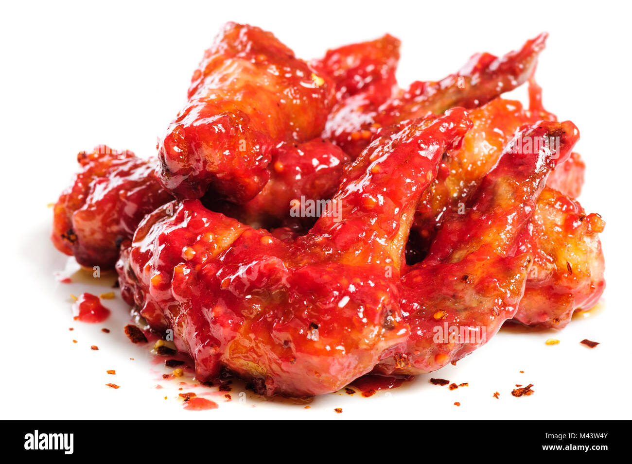 chicken wings in raspberry sauce Stock Photo - Alamy