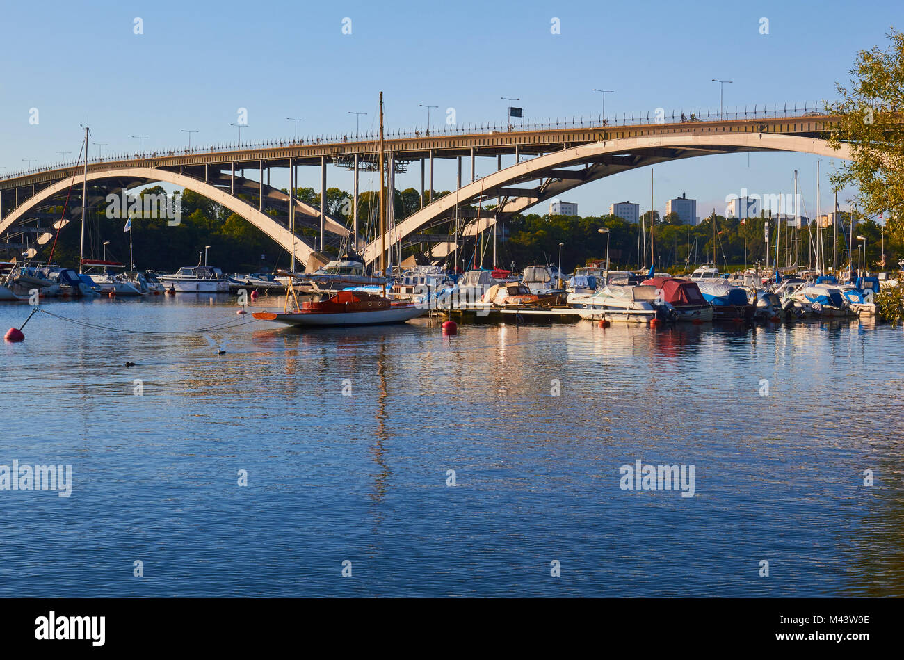 Vasterbron Bridge (Western Bridge), Stockholm, Sweden, Scandinavia ...
