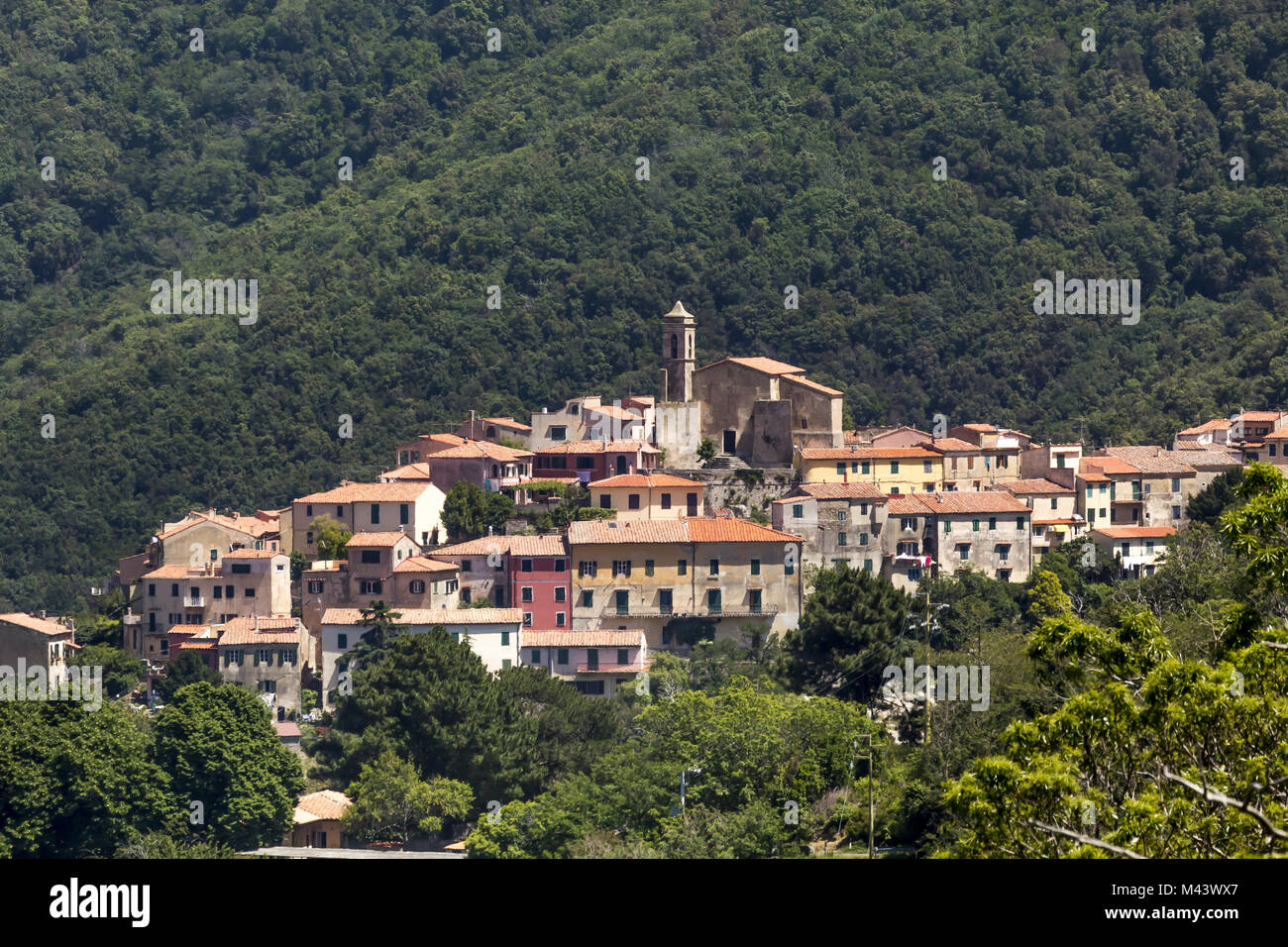 Mountain village of Poggio, Elba island, Tuscany Stock Photo - Alamy
