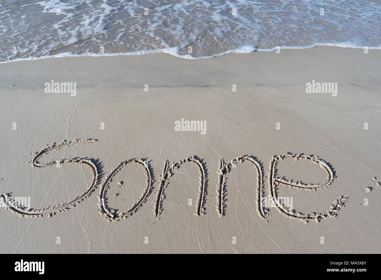 Sun written hi-res stock photography and images - Alamy
